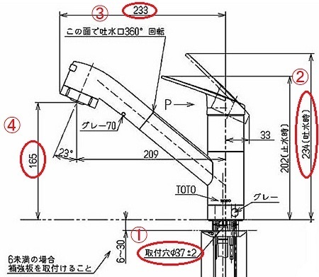 TKGG31EBの最安値購入方法と交換する前の図面のチェック方法